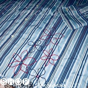 P.J. Mark | Shirts | Pj Mark Mens Striped Floral Accent Button Down ...